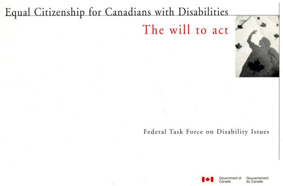 Federal Task Force on Disability Issues | CRWDP Federal Task Force on Disability Issues | CRWDP